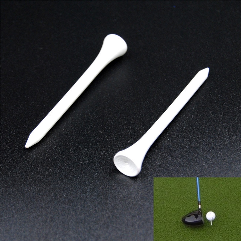 White Golf Wooden Tees For Indoor Outdoor Practice Golf Accessories ...