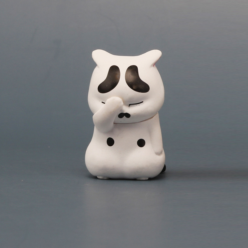 1pc Cute Facepalm Cat Figurine Desk Table Decoration Of - Temu