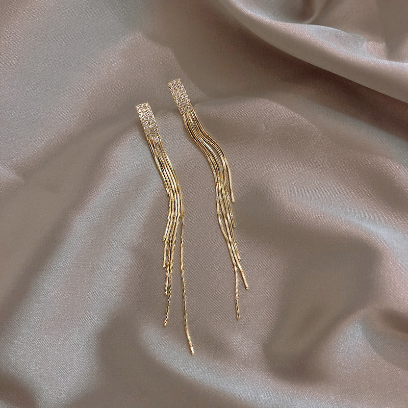 Classic Rhinestones Tassel Earrings Wedding Jewelry Gifts | Shop Now ...