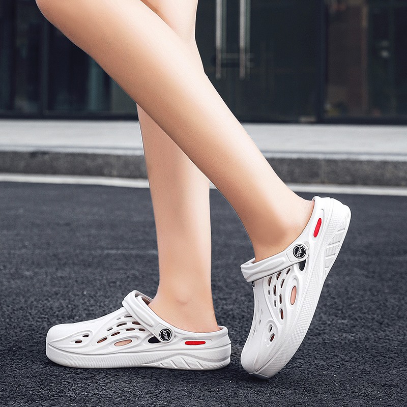 White Round Toe Eva Clogs Drying Summer Holes - Temu Netherlands