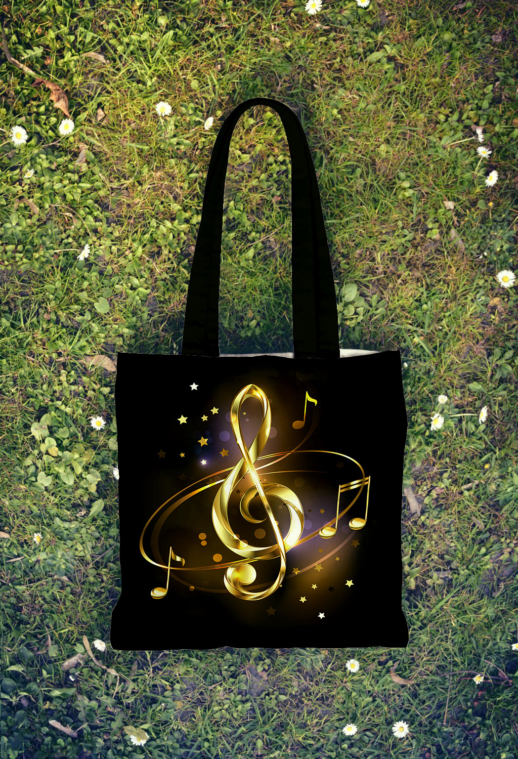 musical note print tote bag simple canvas handbag trendy - Temu New Zealand