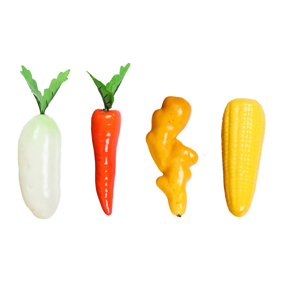 1pc Simulated Artificial Vegetable Ginger Simulated Carrot Corn Props ...