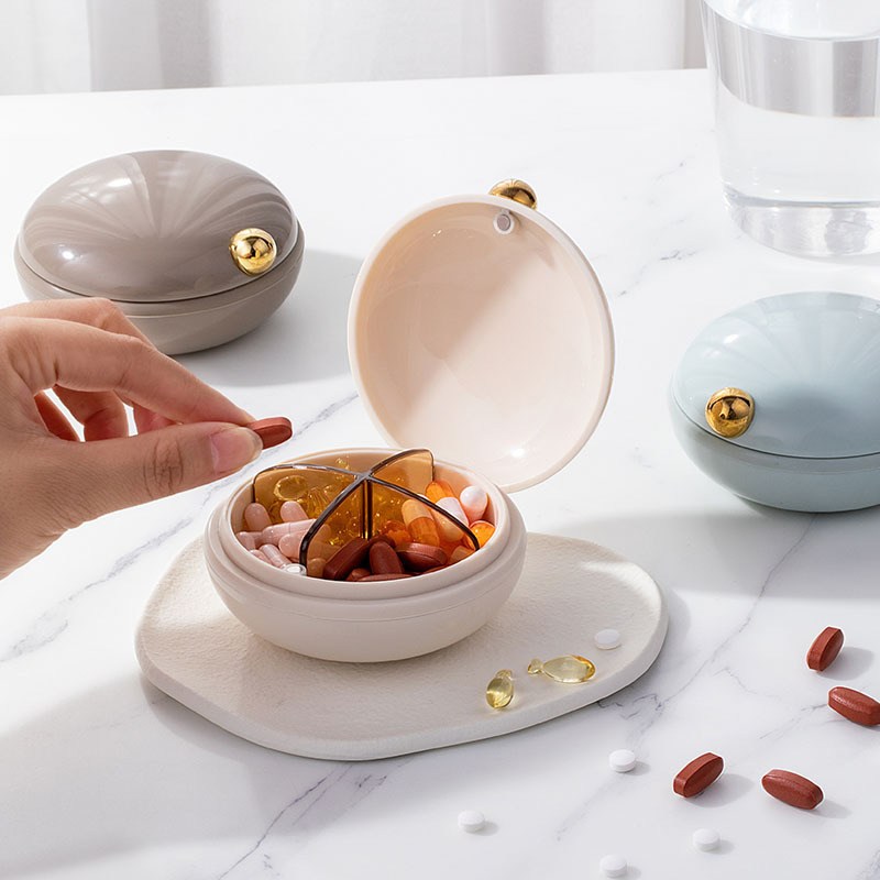 Light Luxury Portable Sealed Medicine Box Pill Sub packaging - Temu