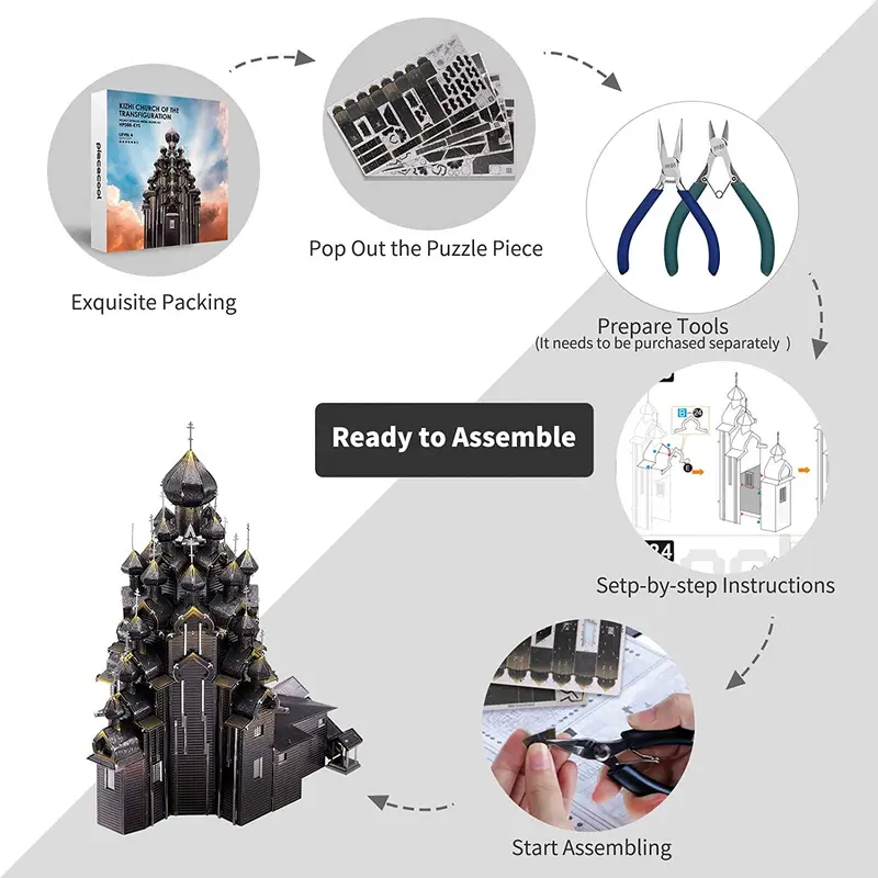 Piececool 220pcs 3d Puzzles For Adults Metal Model Kits - Temu Piececool 220pcs 3d Puzzles For Adults Metal Model Kits - Temu