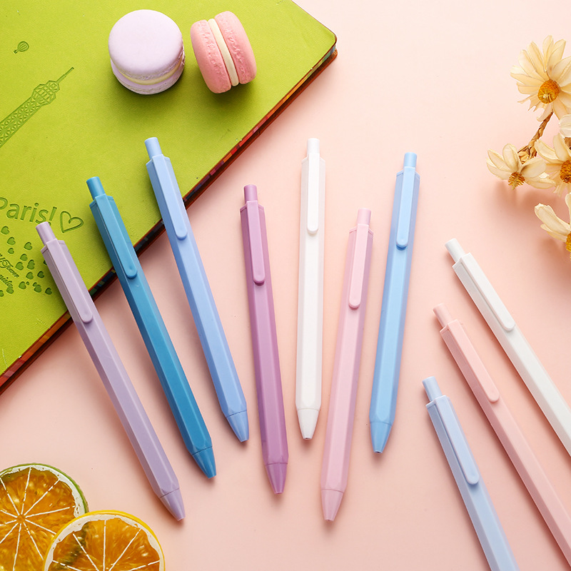 6 Pcs Morandi Press Pen Quick Drying Gel Pen 0 5 Nib Ins Cute Press Pen ...