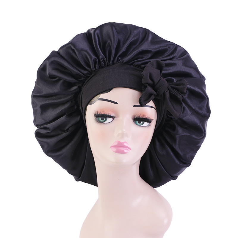 Satin Bonnet For Women Silky Hair Bonnet For Sleeping And Stretchy Tie ...