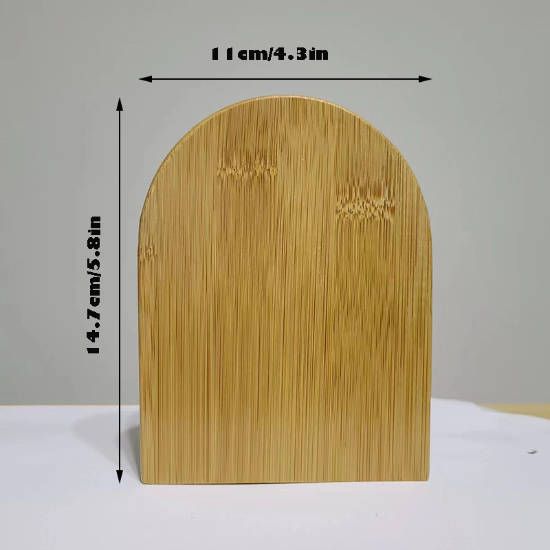 Desk Decor Bamboo Book Stand Bookends Simple Log - Temu Australia
