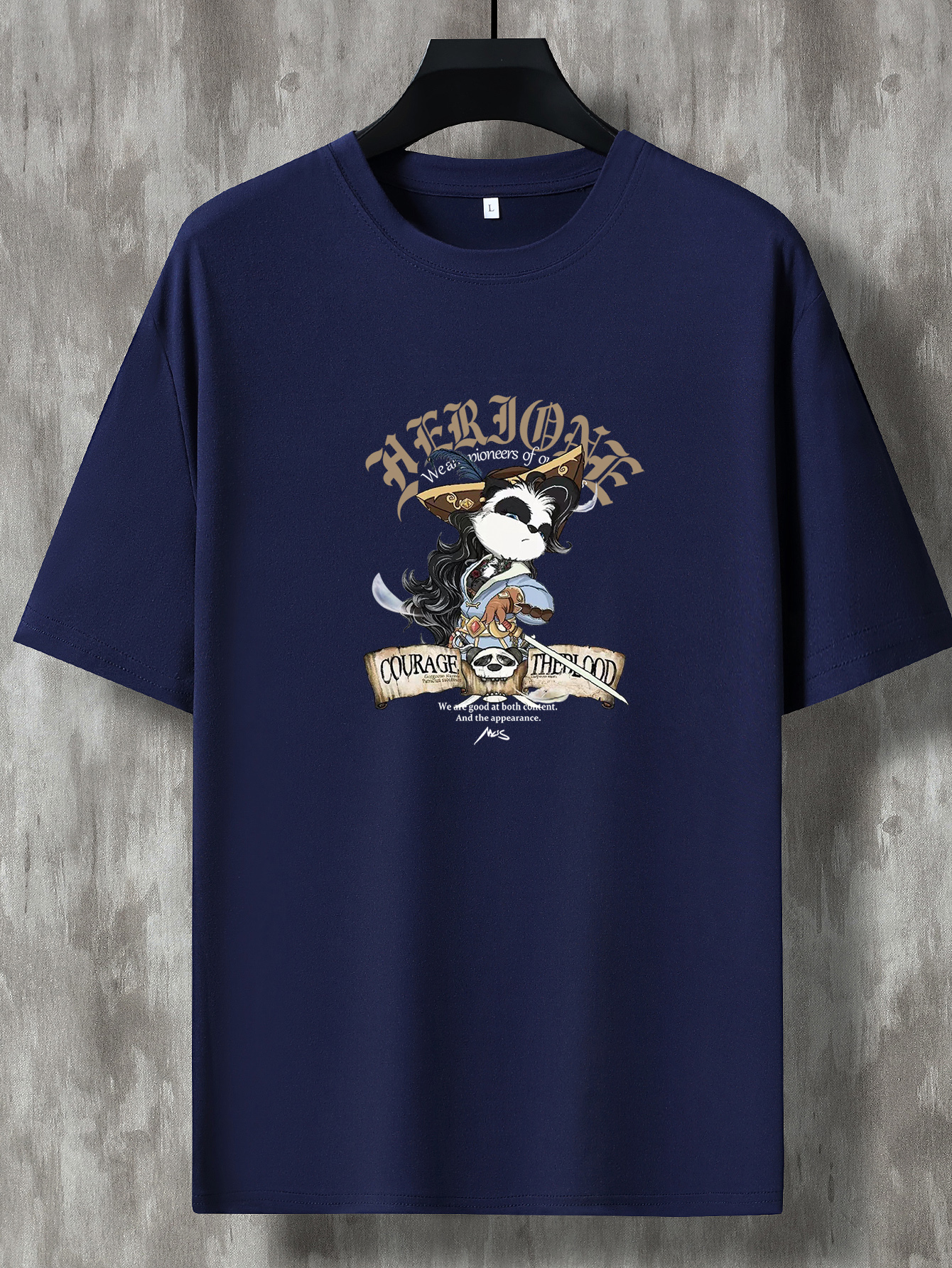 men's graphic print short sleeve t shirt crew neck tee - Temu South Africa