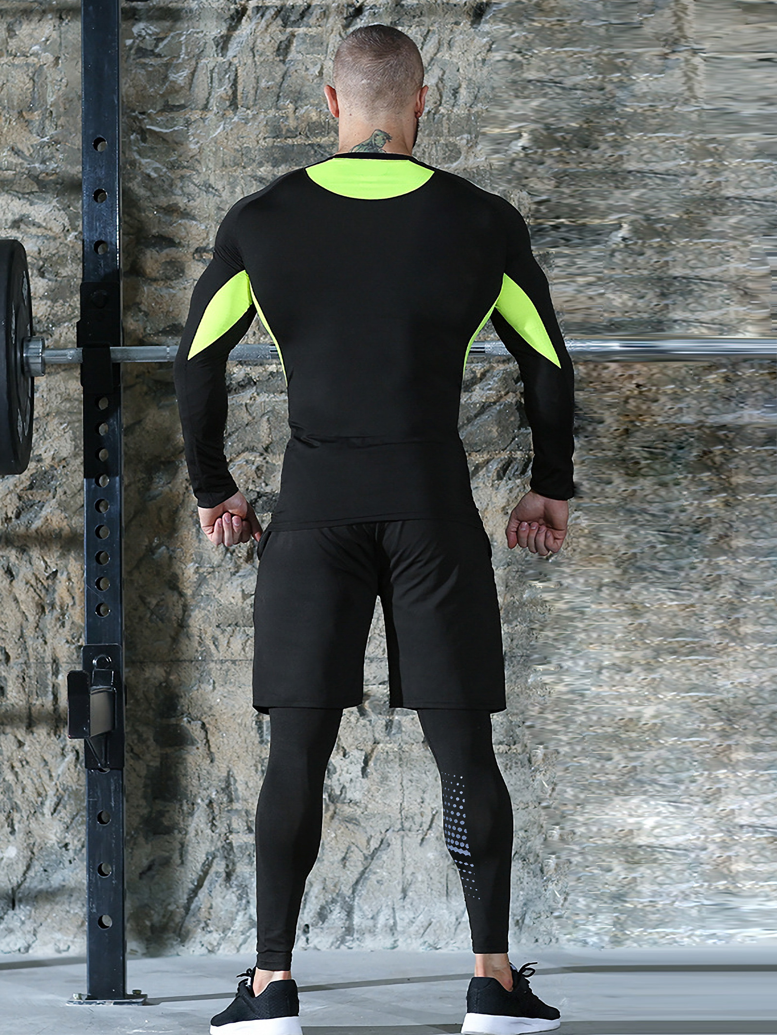 Quick drying Compression Suit Men Breathable Long sleeved - Temu Australia