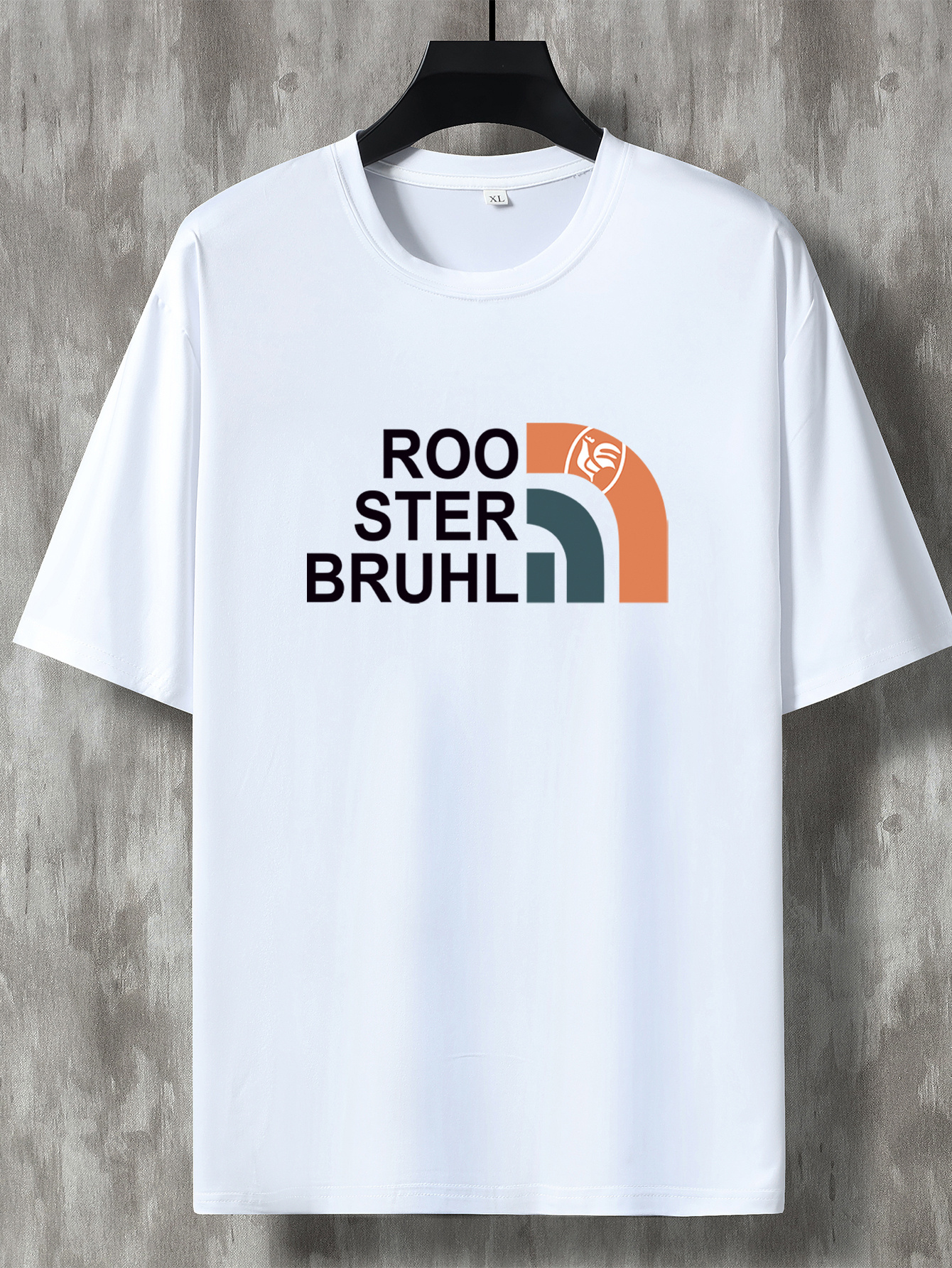 men's "roo ster " short sleeve t shirt crew neck tee - {region_name}