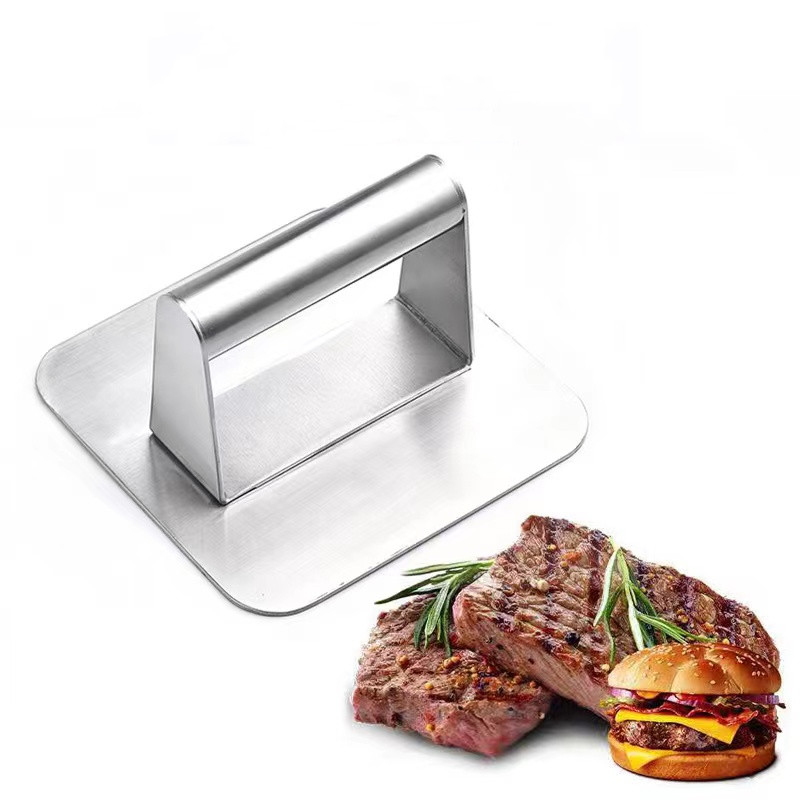 1pc Creative 304 Stainless Steel Square Hamburger Press Meat - Temu