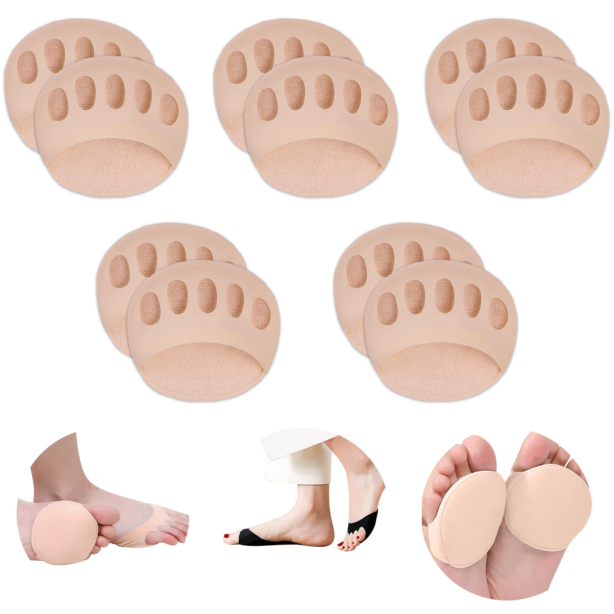 Foot Cushions Honeycomb Fabric Metatarsal Pads Invisible - Temu