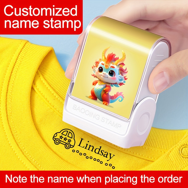 Elite Colorful Dragon Name Stamp A Custom Clothing Seal - Temu United ...