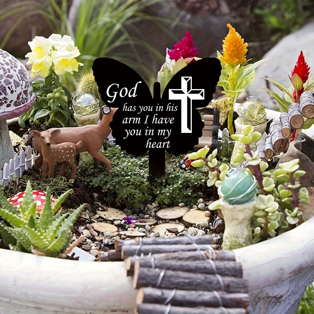 Acrylic Memorial Garden Stake Sign Universal Sympathy - Temu United