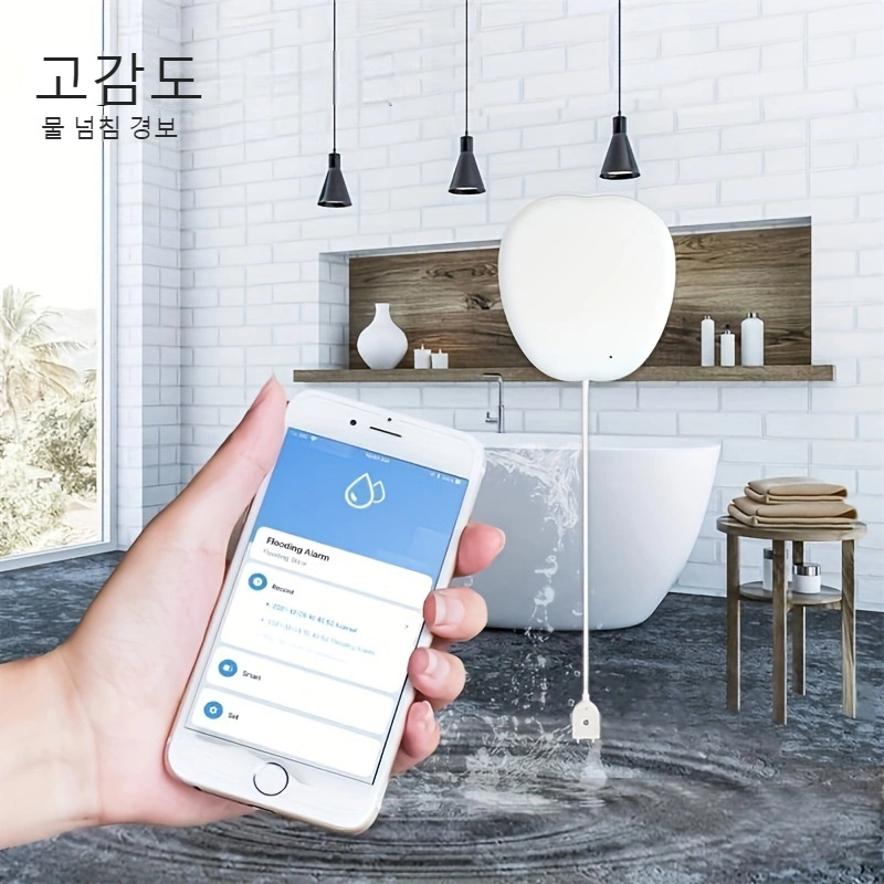 Tuya 홈 알람 물 누출 경보 독립형 Wifi 물 누출 센서 감지기 홍수 경보 오버플로우 보안 경보 시스템 Temu