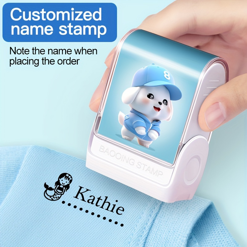 Signature Dog Name Stamp A Bespoke Clothing Seal School - Temu Philippines