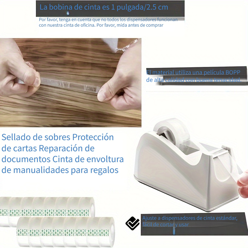 Tape Transparent Tape Refills Rolls Dispenser - Temu Philippines