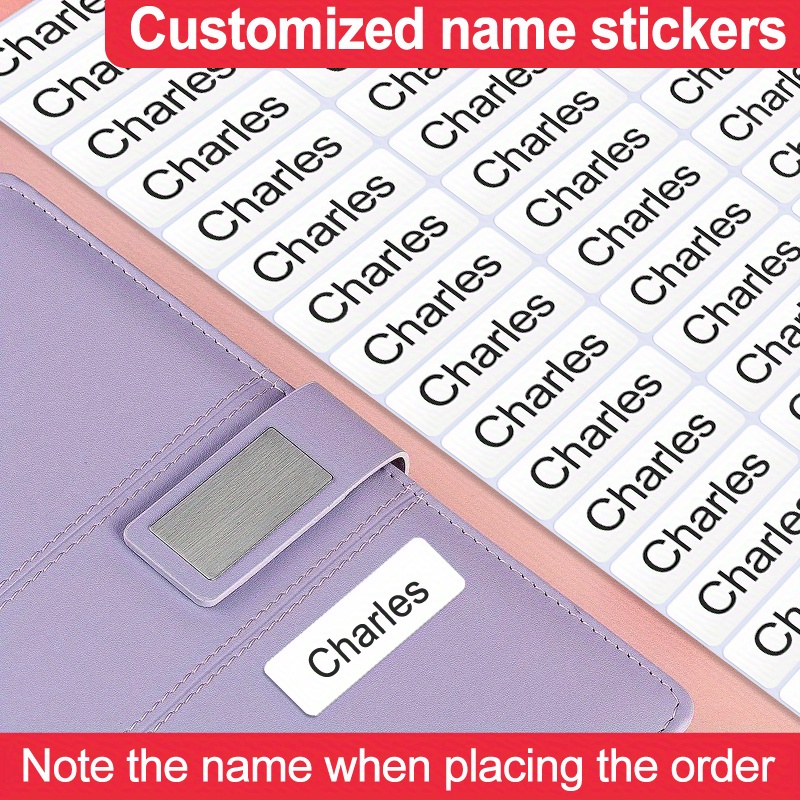 Customized Name Stickers Personalized Labels Exclusive Items - Temu ...