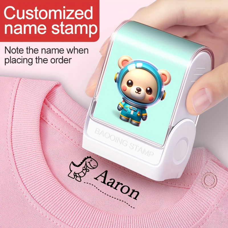 Name Stamp Clothing Custom Name Stamp Personalized Diy Name - Temu New ...