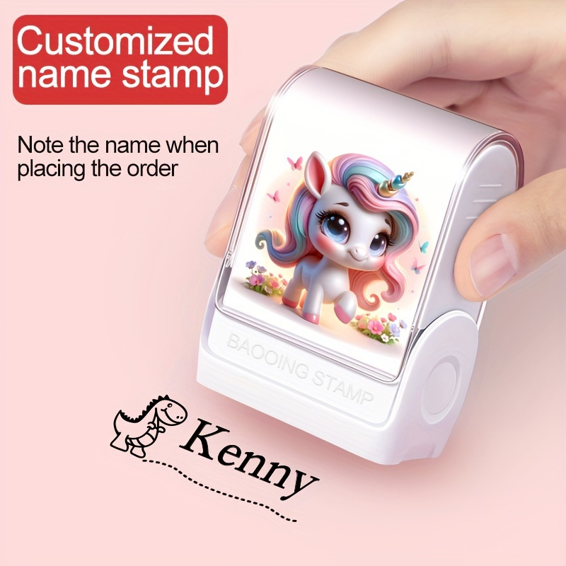 Name Stamp Clothing Custom Name Stamp Personalized Diy Name - Temu ...