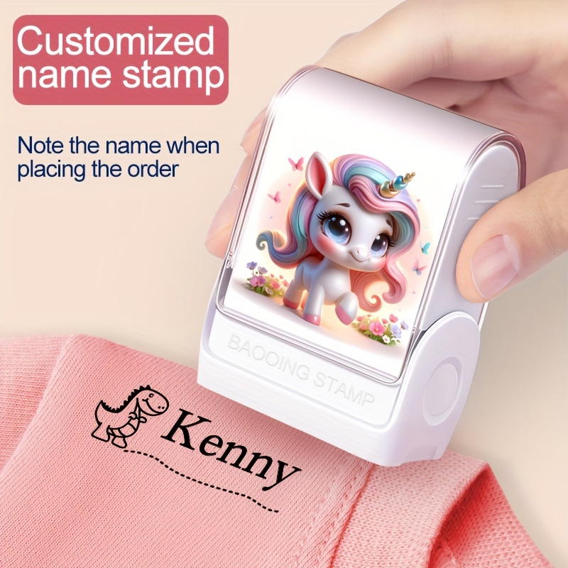 Name Stamp Clothing Custom Name Stamp Personalized Diy Name - Temu Denmark