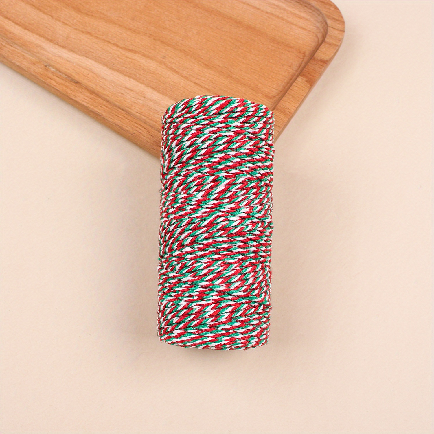 Tri color Cotton Rope Christmas Cotton Twine String Rope - Temu