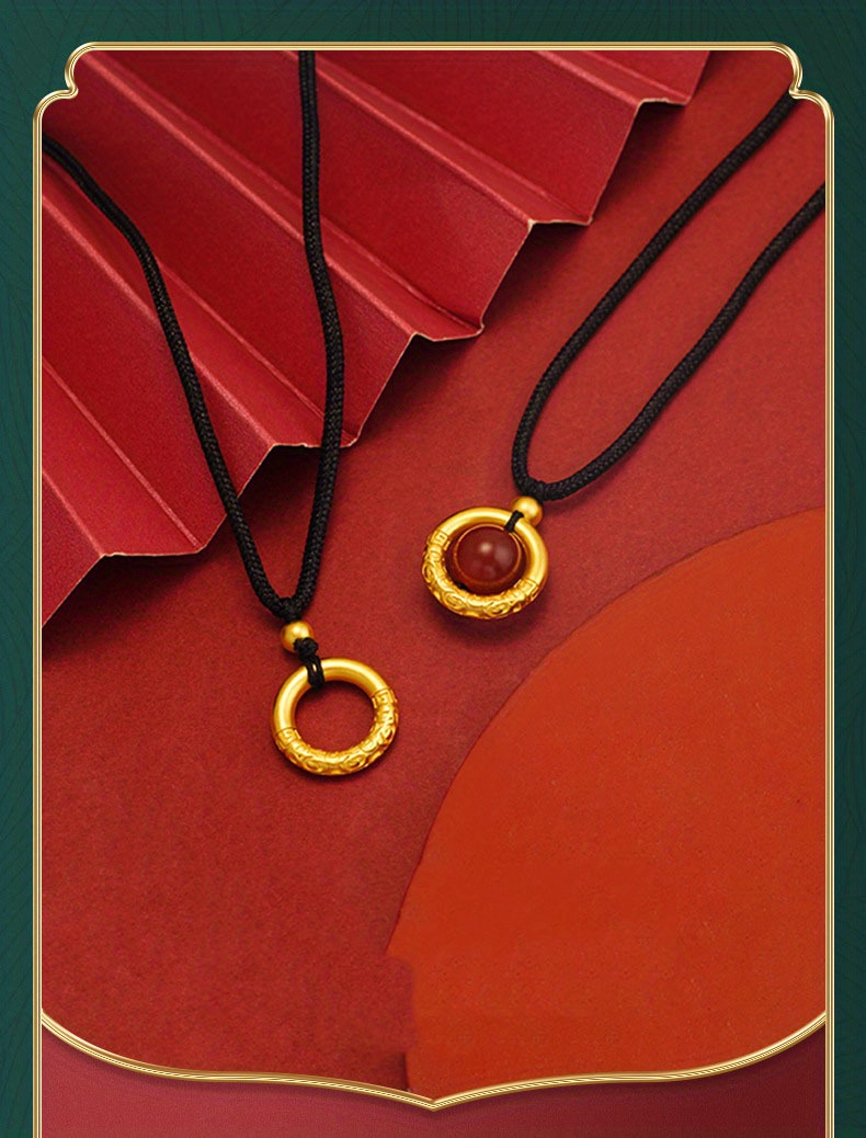 Good Luck Circle Pendant Necklace Perfect - Temu