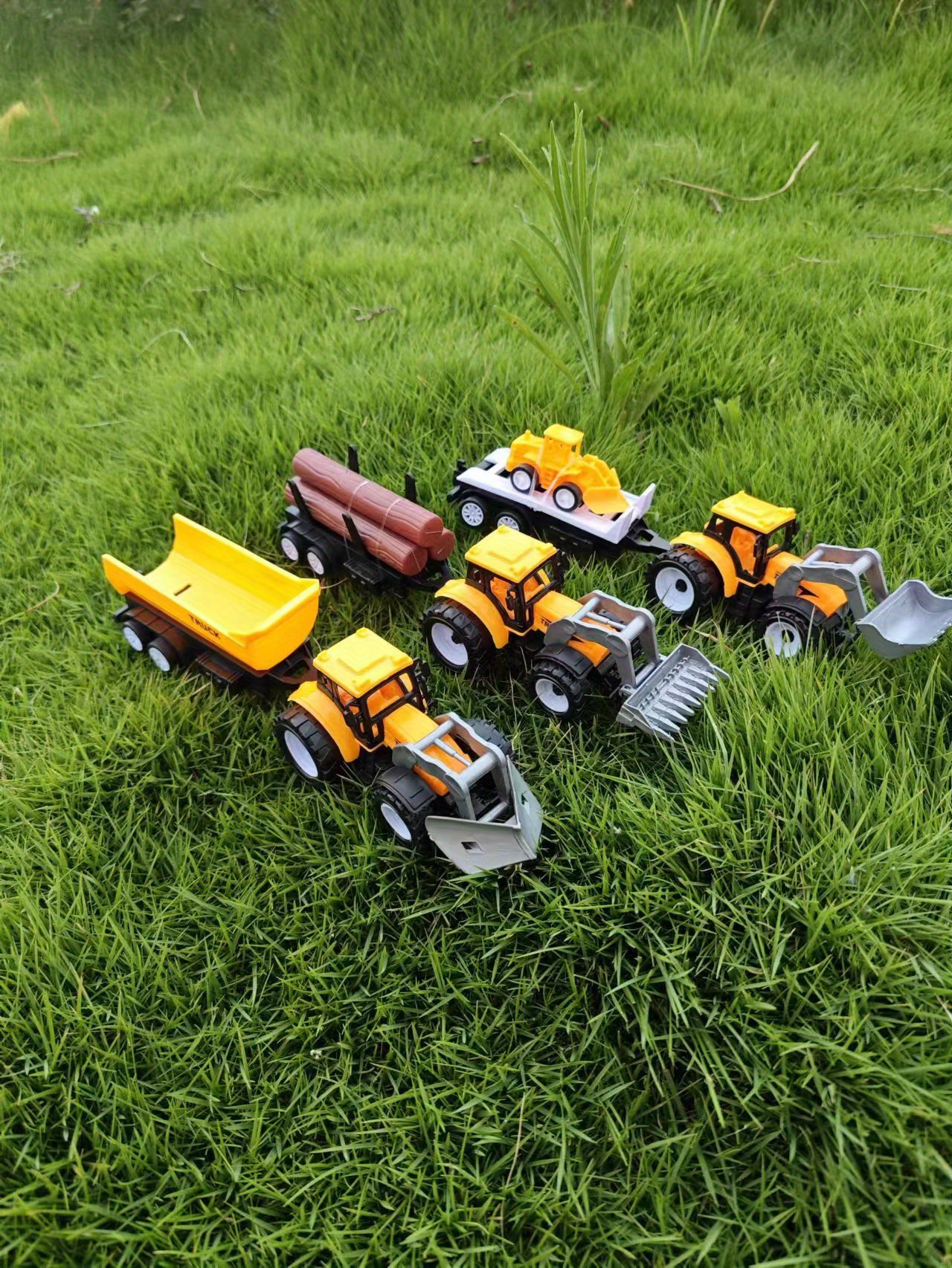 Engineering : Wooden Toy Car Bucket Trailer Forklift - Temu