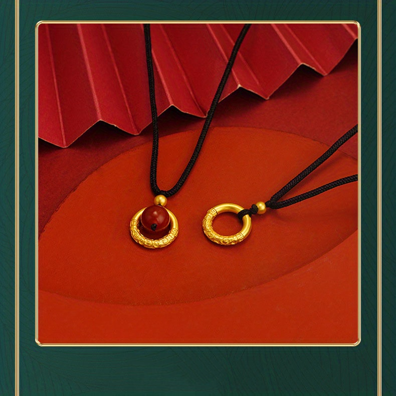 Good Luck Circle Pendant Necklace Perfect - Temu