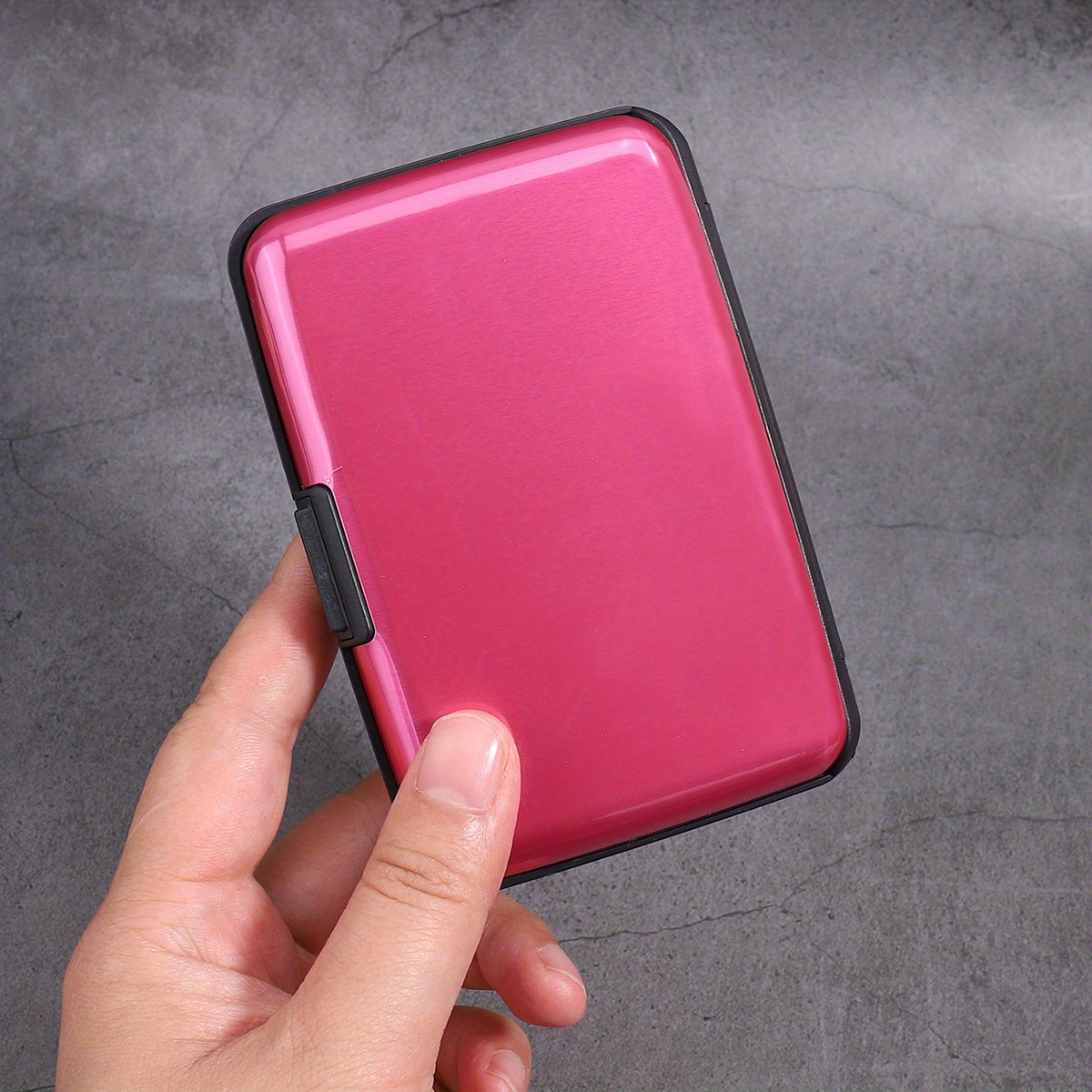 1pc Slim Aluminum Credit Card Holder Trendy Metal Wallet For Men And ...