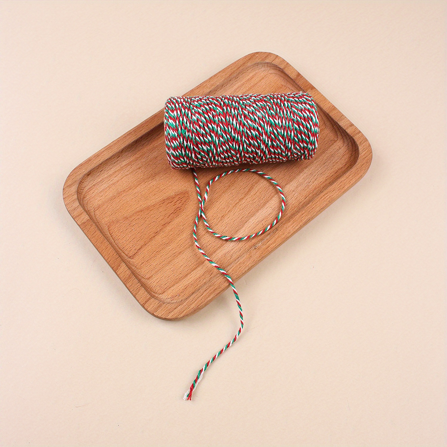 Tri color Cotton Rope Christmas Cotton Twine String Rope - Temu