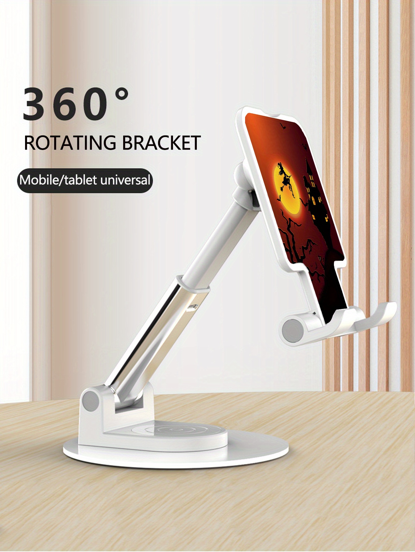 Halloween Broom Witch Lift 360° Rotating Mobile Phone Stand - Temu Norway