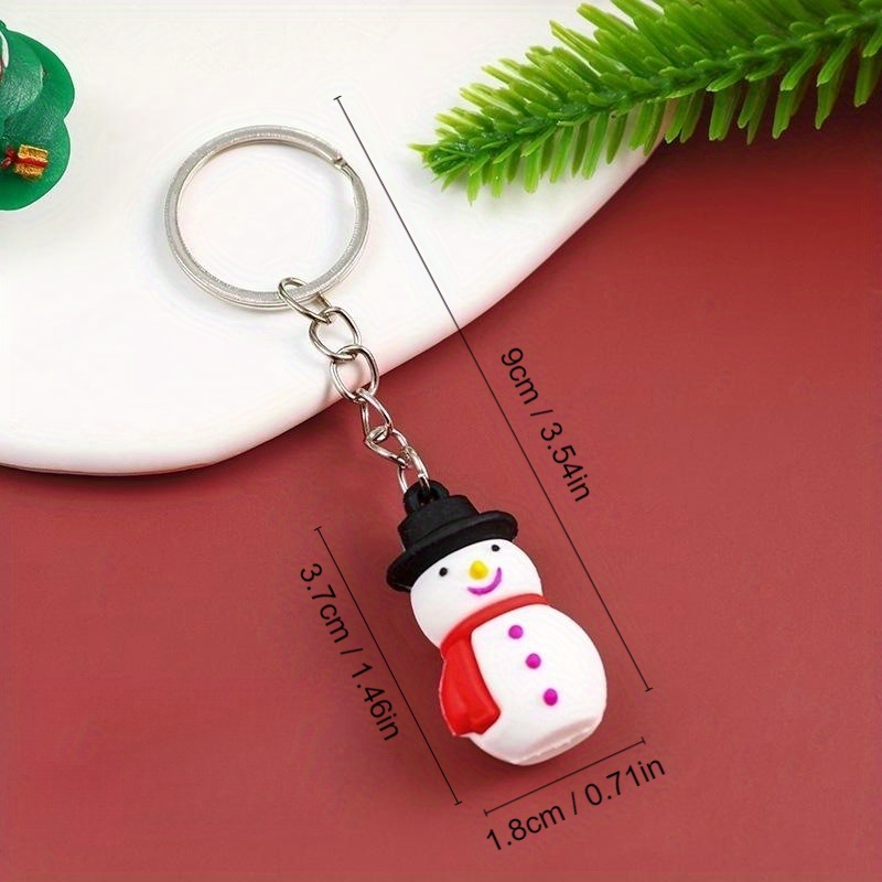 Cartoon Santa Claus Keychain Pendant Student Christmas - Temu Australia