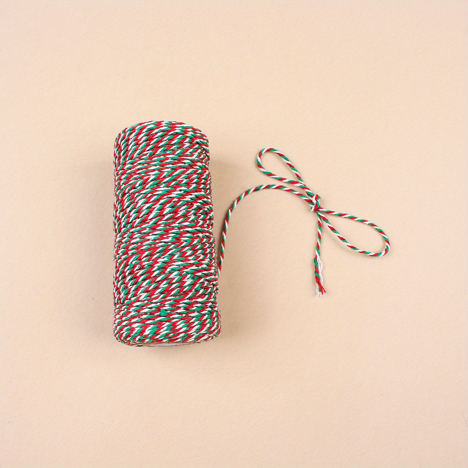 Tri color Cotton Rope Christmas Cotton Twine String Rope - Temu