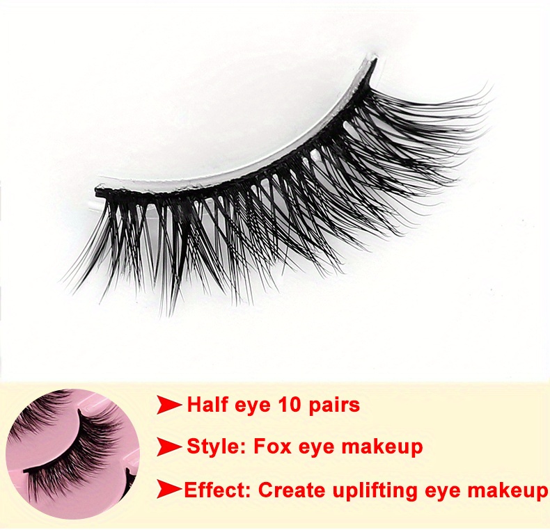 half false eyelashes fox lashes natural curly - Temu Ireland