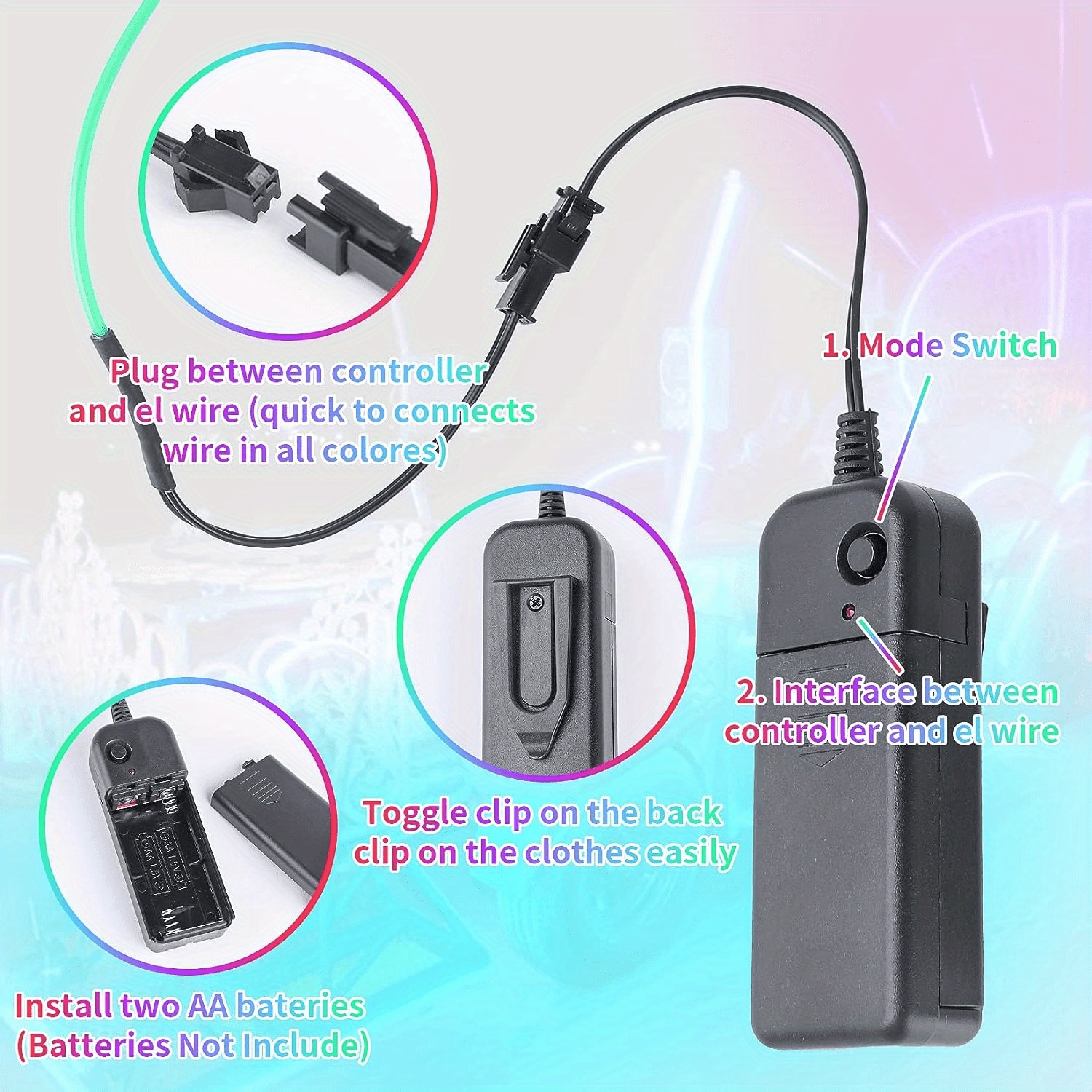 Bright Neon Light Strip 360° Illuminating Neon Wire Rope - Temu Australia