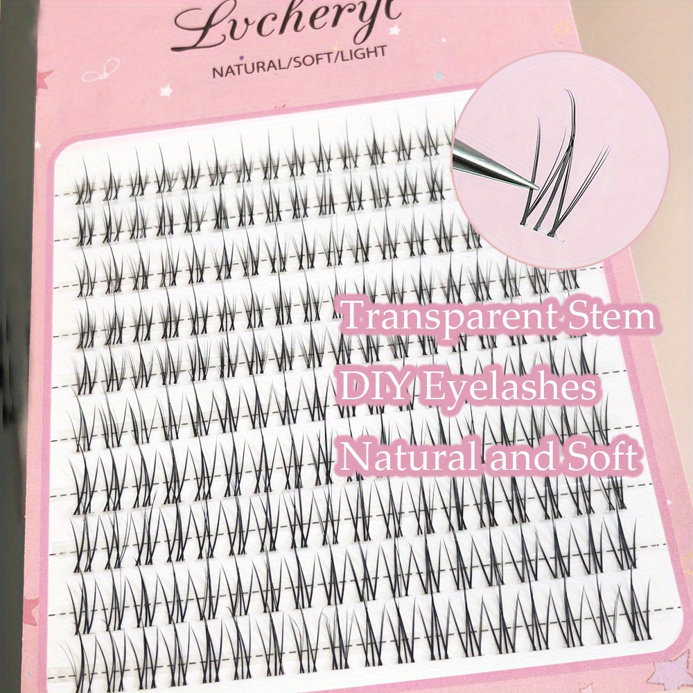 Cluster Lash Extension Kit Fluffy C Curling Segmented Mixed - Temu ...