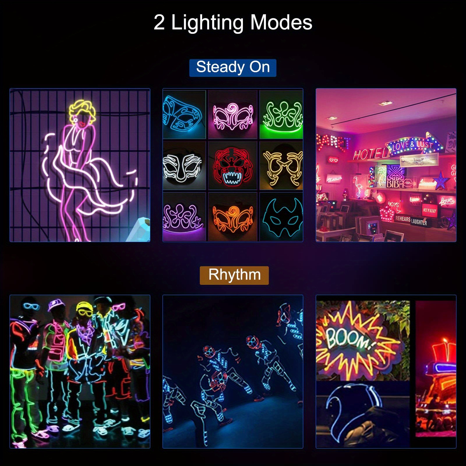 Bright Neon Light Strip 360° Illuminating Neon Wire Rope - Temu Australia