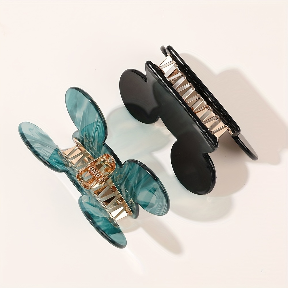 Cartoon Mouse Ears Shaped Hair Claw Clip Acrylic Grab Clip - Temu ...