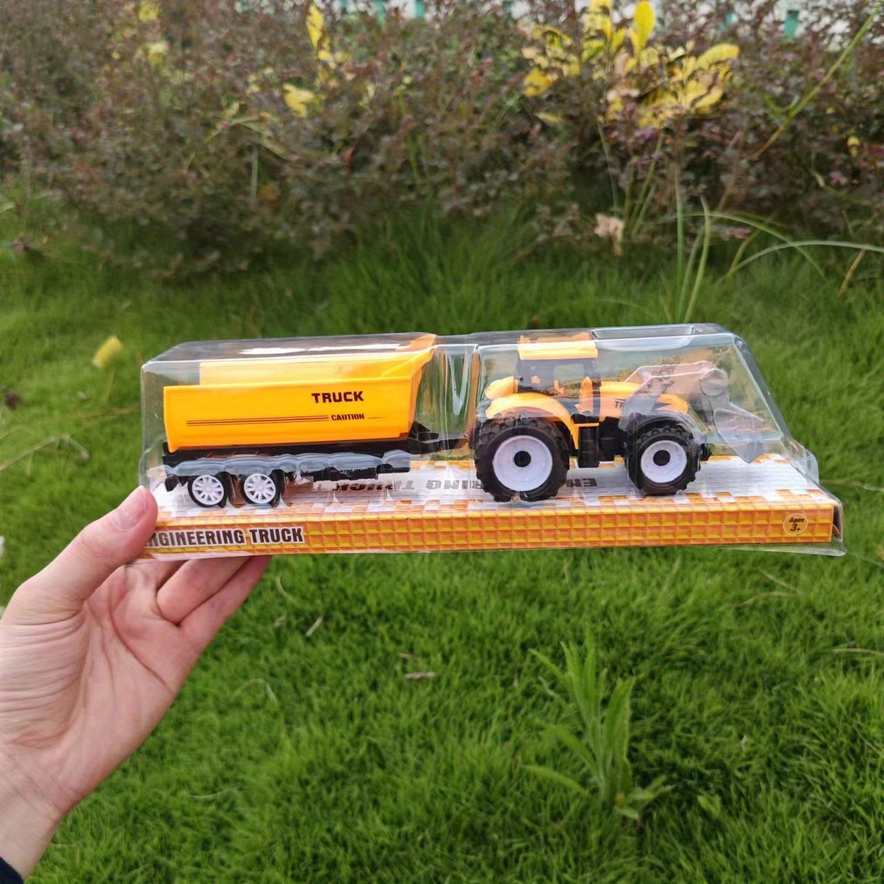 Engineering : Wooden Toy Car Bucket Trailer Forklift - Temu