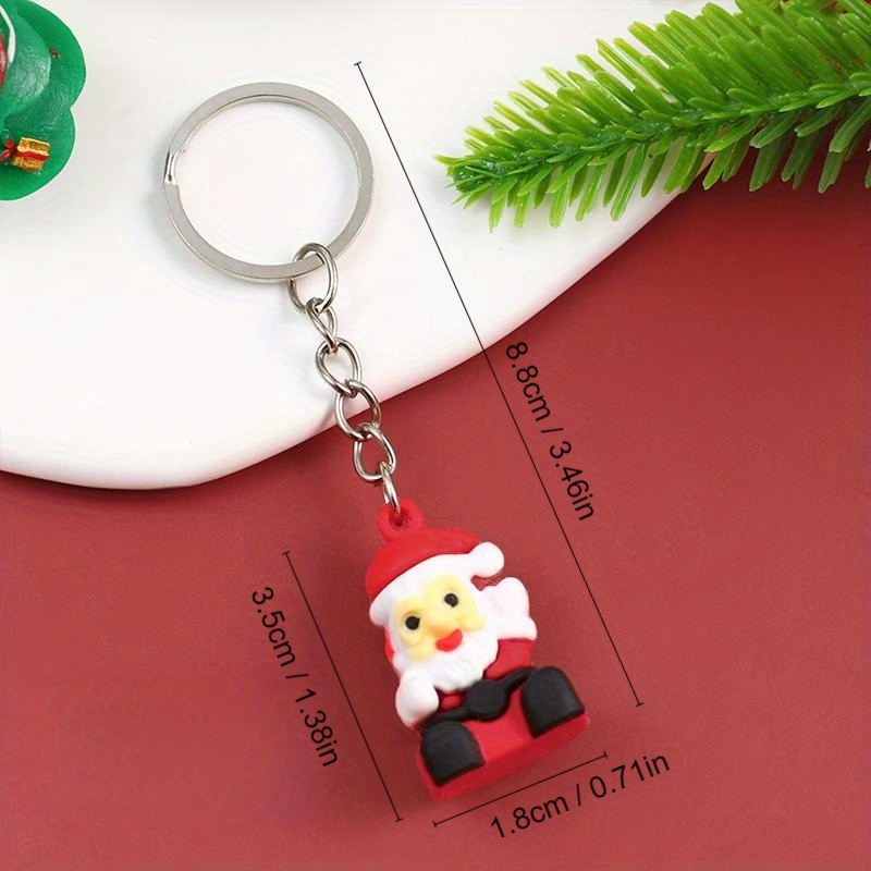 Cartoon Santa Claus Keychain Pendant Student Christmas - Temu New Zealand
