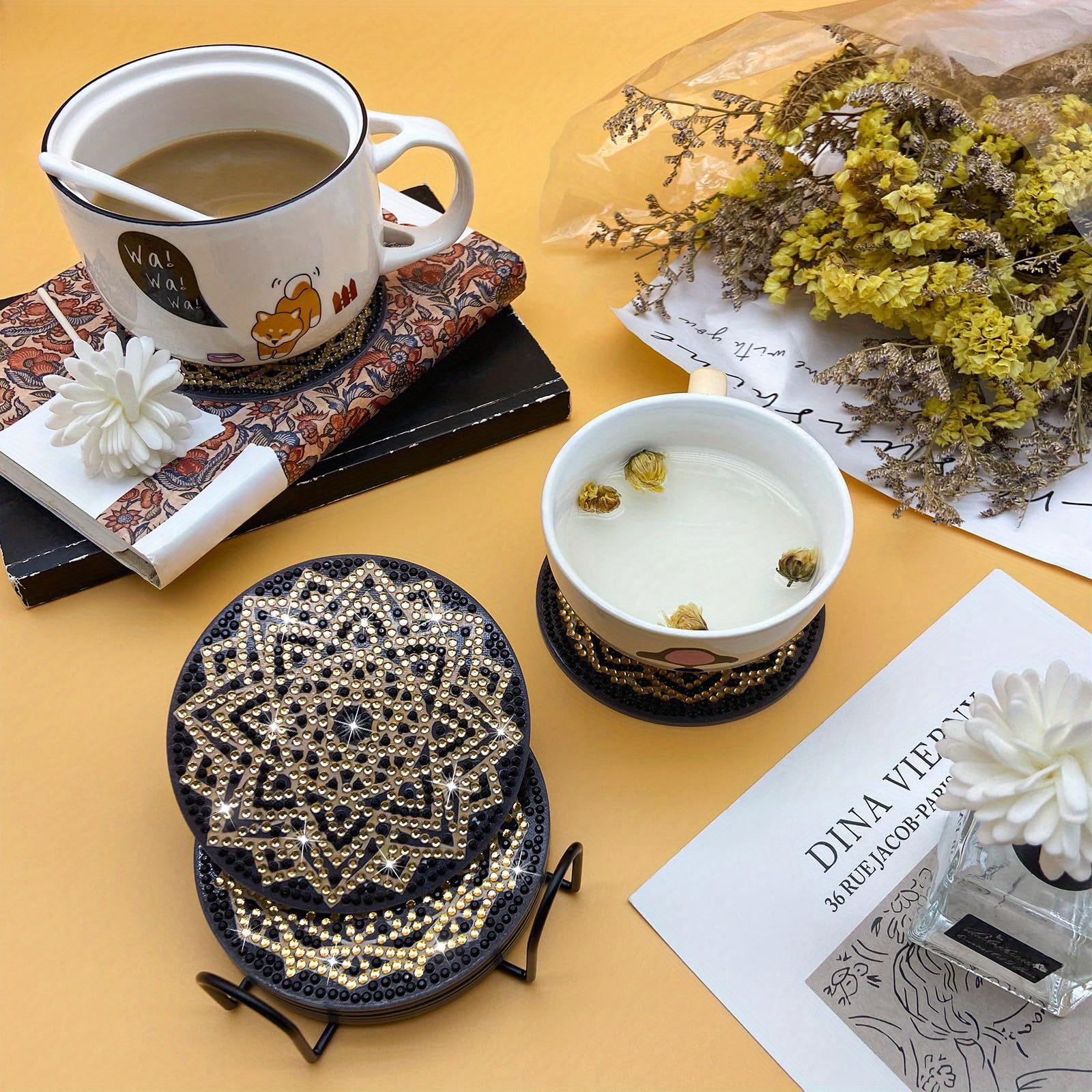 Mandala Coasters Kits Adults Diamond Art - Temu New Zealand