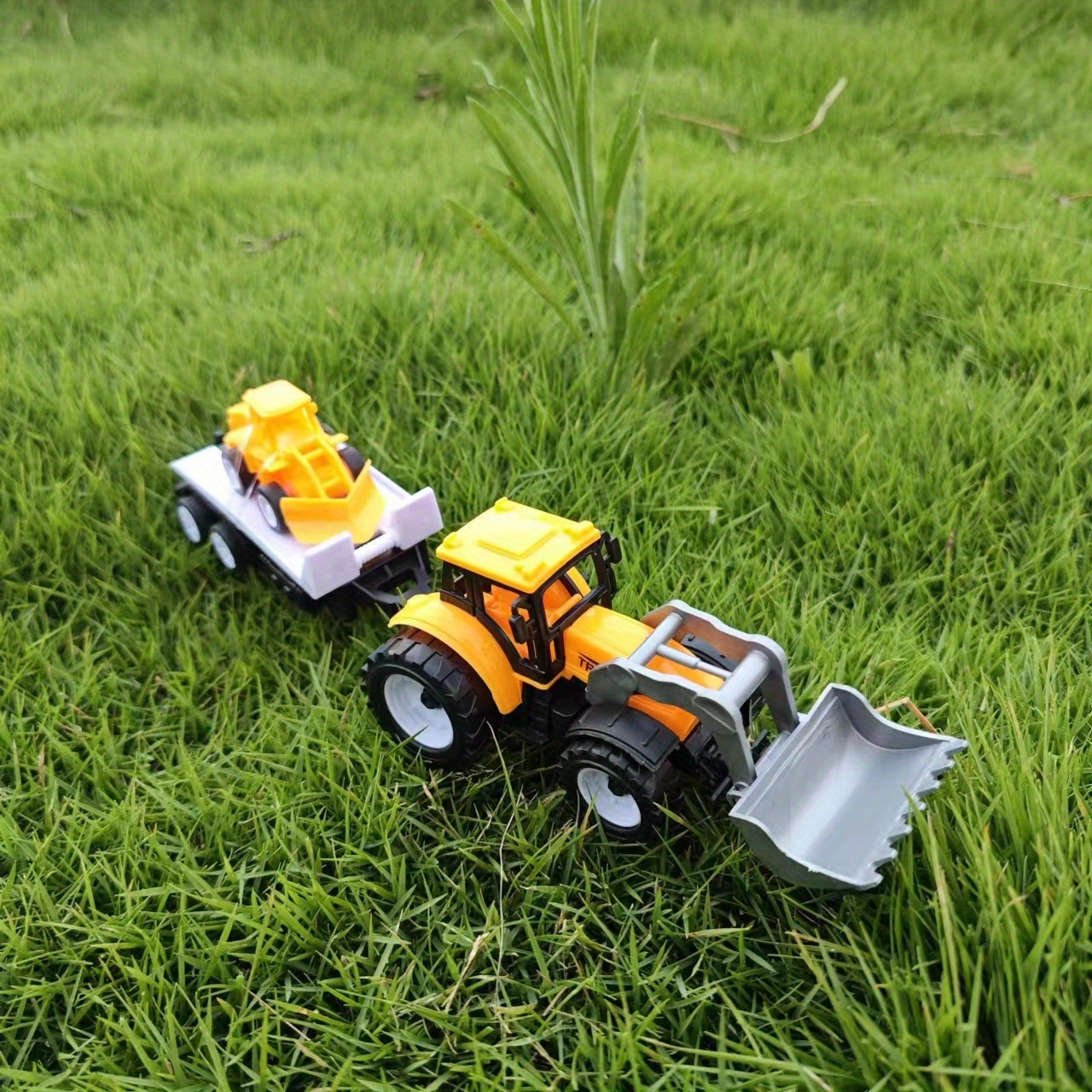 Engineering : Wooden Toy Car Bucket Trailer Forklift - Temu