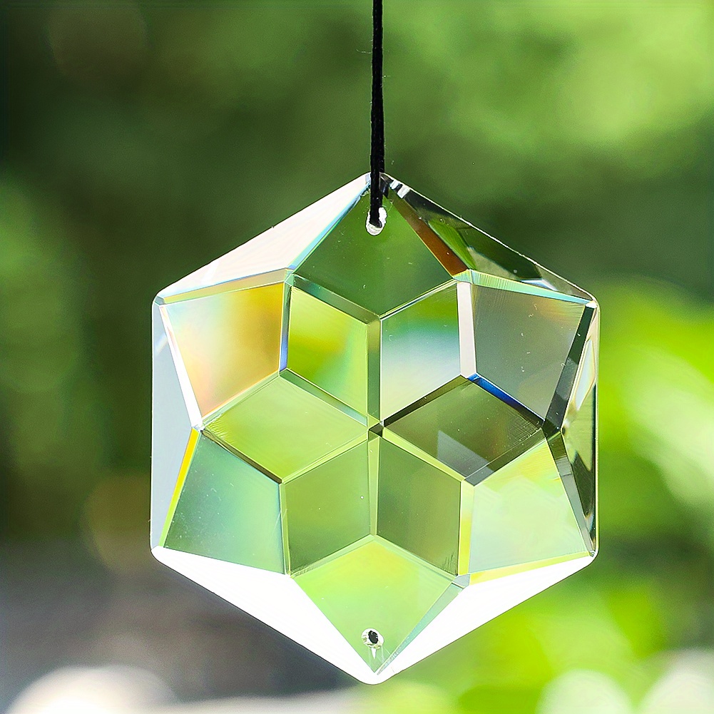 Hexagram Shield David Crystal Feng Shui Chandelier Pendant - Temu New ...