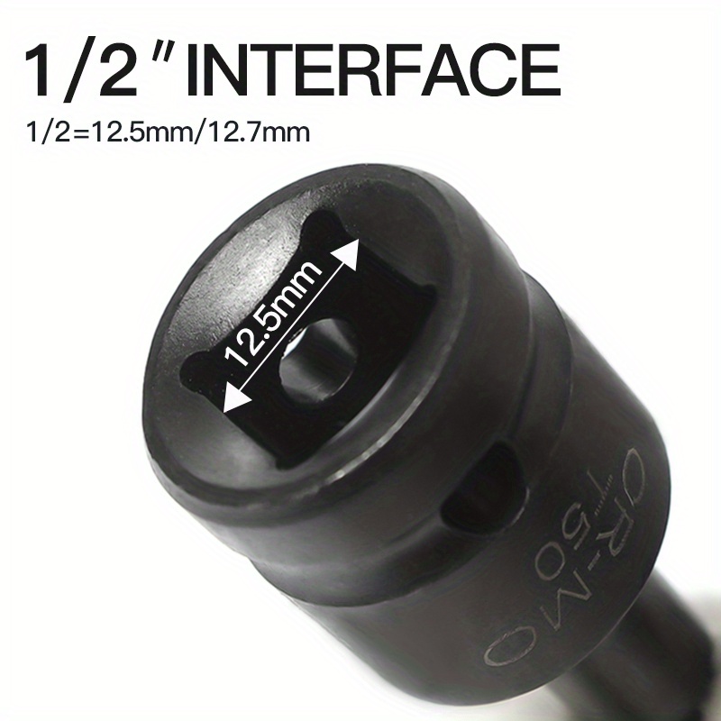 六角形12四角口125mm空気式ソケットバッチヘッド電動レンチワンピース回転ソケットヘッドセット Temu Japan 
