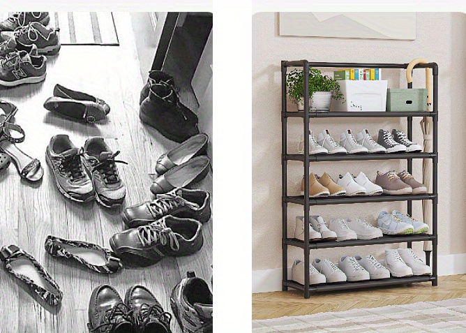 4 tier Small Shoe Rack Stackable Shoe Shelf Storage - Temu Australia