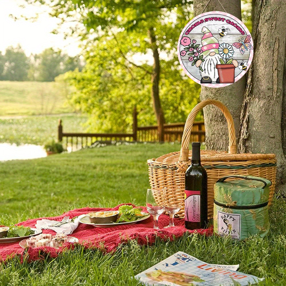 welcome friends gnome bee sign wreath supplies wreath wooden - Temu Canada