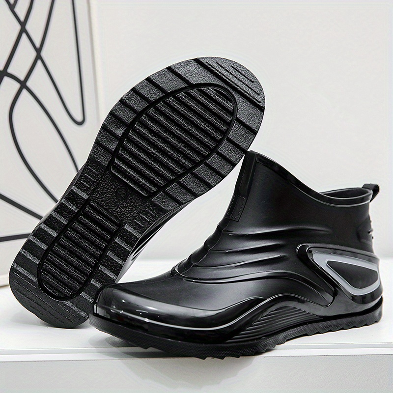 Men's Pvc Rain Boots Non slip Durable Waterproof Slip - Temu New Zealand