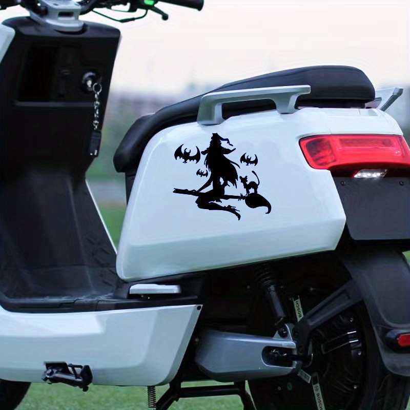 Car Motorcycle Stickers Halloween Witch Stickers Super Cool - Temu ...
