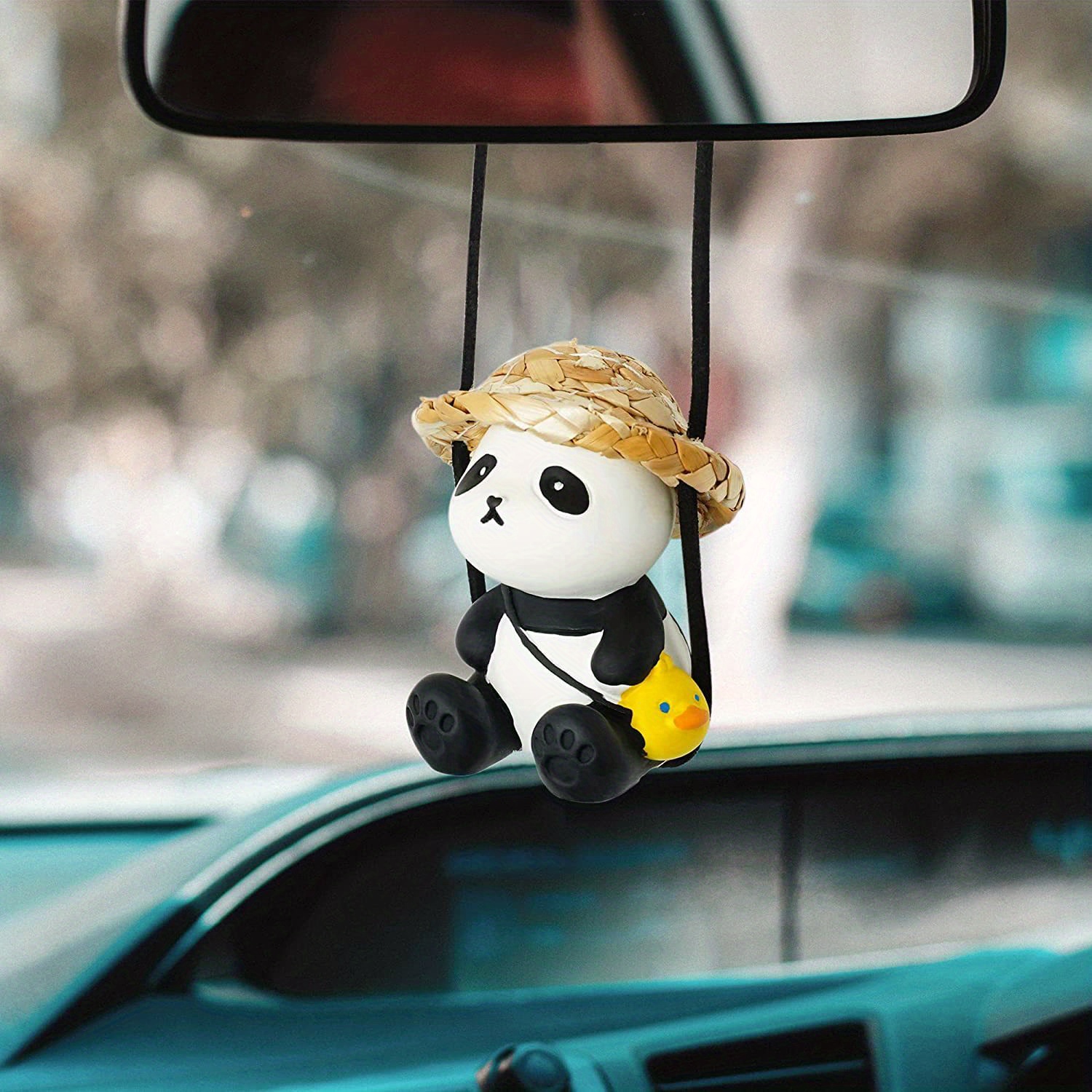 straw hat car hanging: cute car - Temu